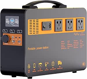 Amazon.co.jp: FXNFXLA Portable Power Station 500W, Solar Generator with ...