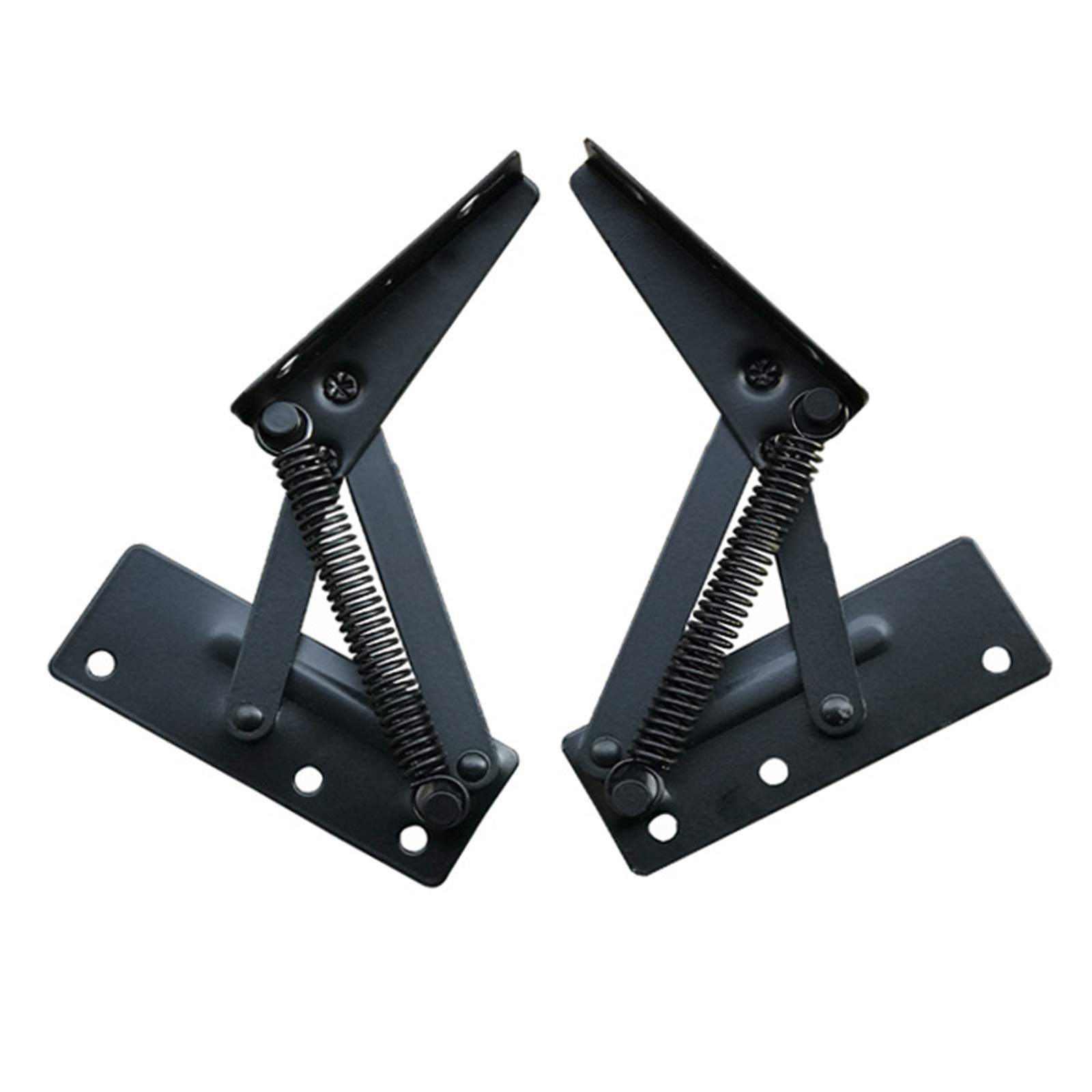 INCREWAY Folding Spring Hinges，1 Pair Black Sturdy Spring Hinges 80 ...