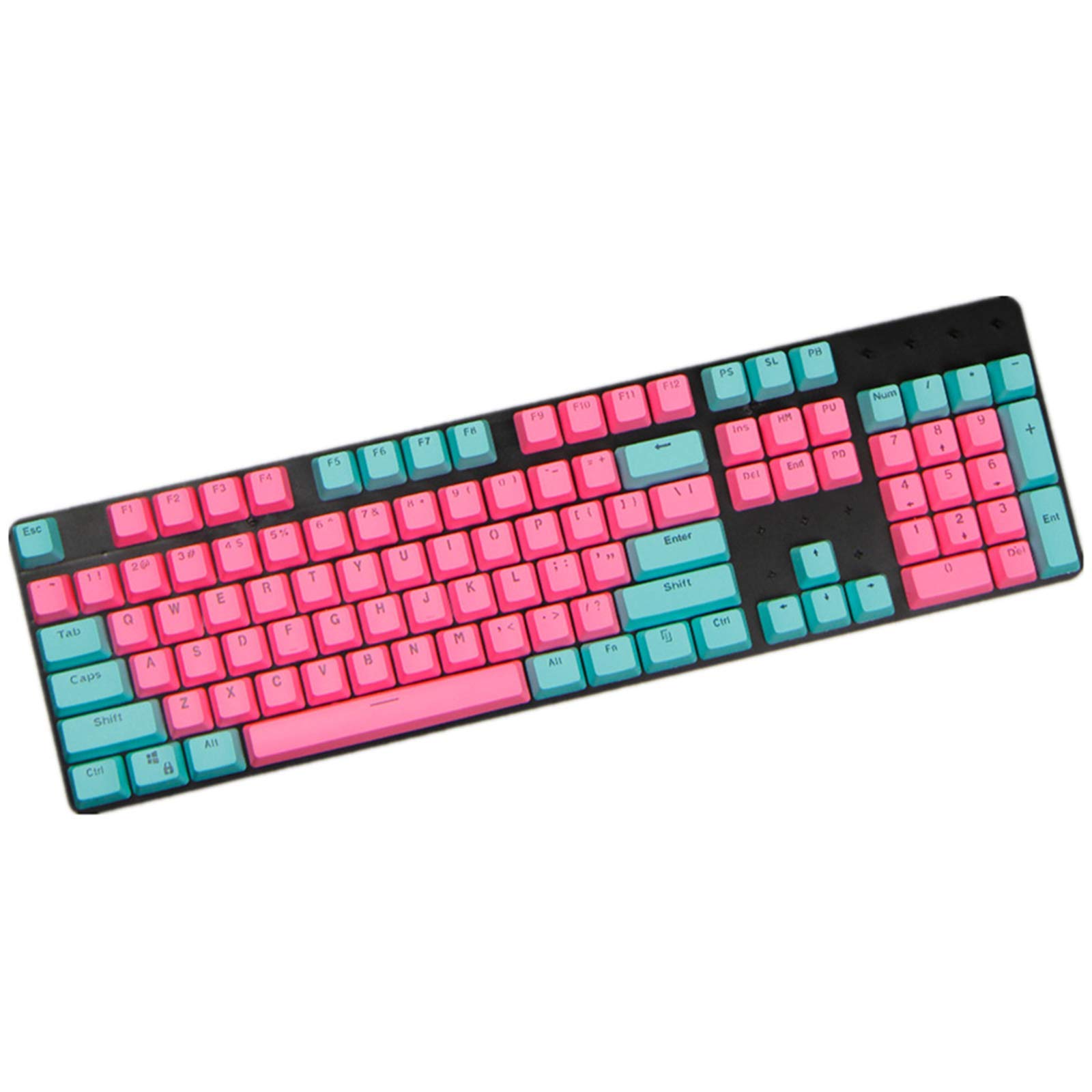 Buy Sunzit Keycaps, 104 PBT Keys Backlight Layout Two-Color Keycaps ...