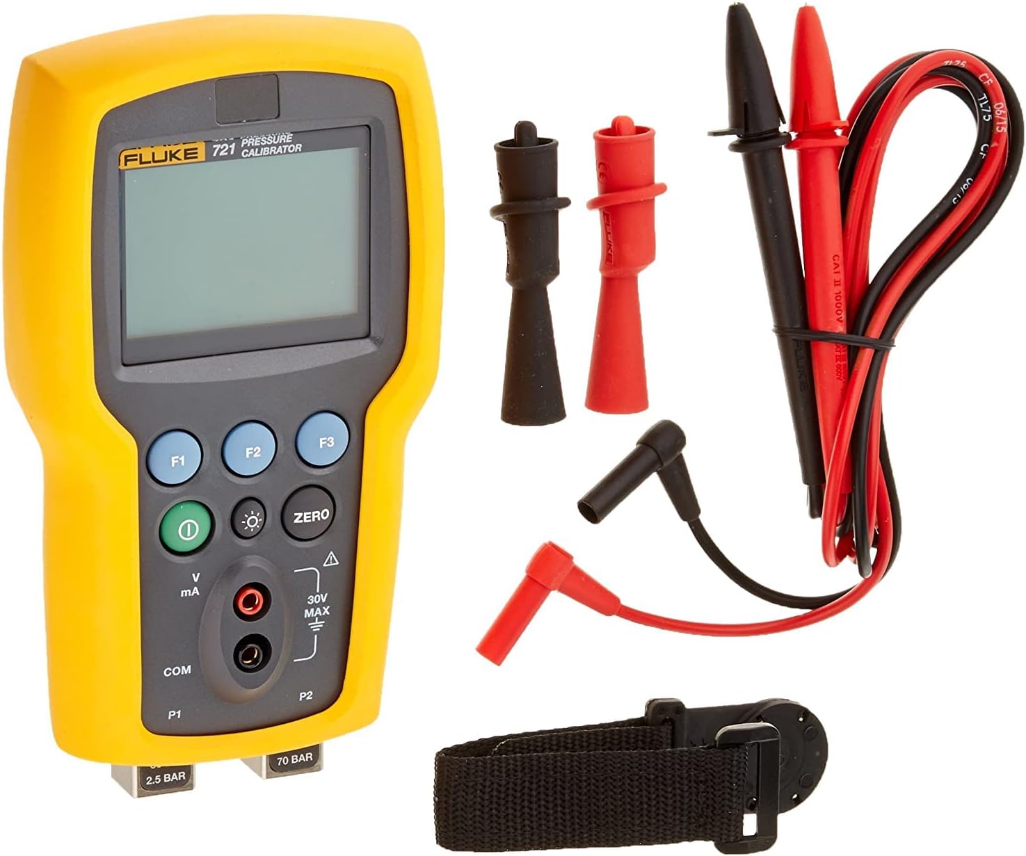 Fluke FLUKE-721-3610 Dual Sensor Pressure Calibrator, 36 PSIG, 1000 PSIG, 7.9" x 4.3" x 2.3 ...