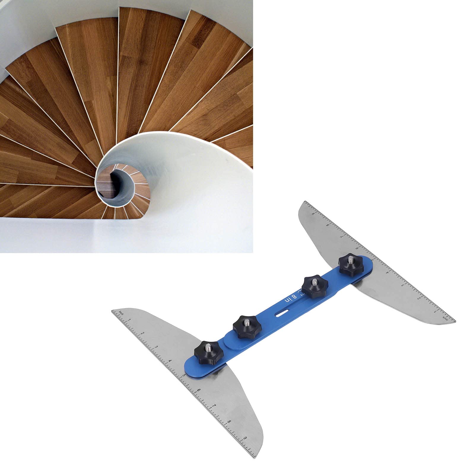 Stair Tread Template Tool Stair Treads Gauge Tool - Adjustable ...
