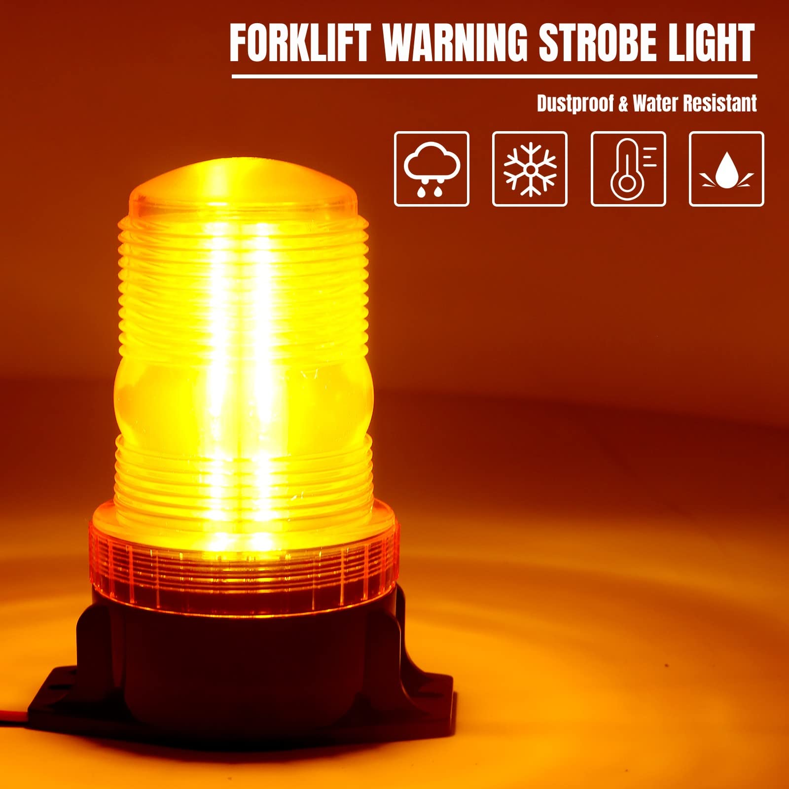 Snapklik.com : Amber Beacons LED Strobe Warning Light Emergency ...