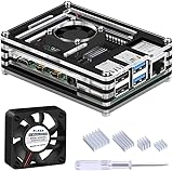 ・ブランド:GeeekPi・製造元:GeeekPi・製造元/メーカー部品番号:JPZP-0067・ラズベリーパイ4の新しいデザインケース（ラズベリーパイ4モデルBボディは含まれていません）;ラズベリーパイ4ケース、電源キット付き、ASIN：...