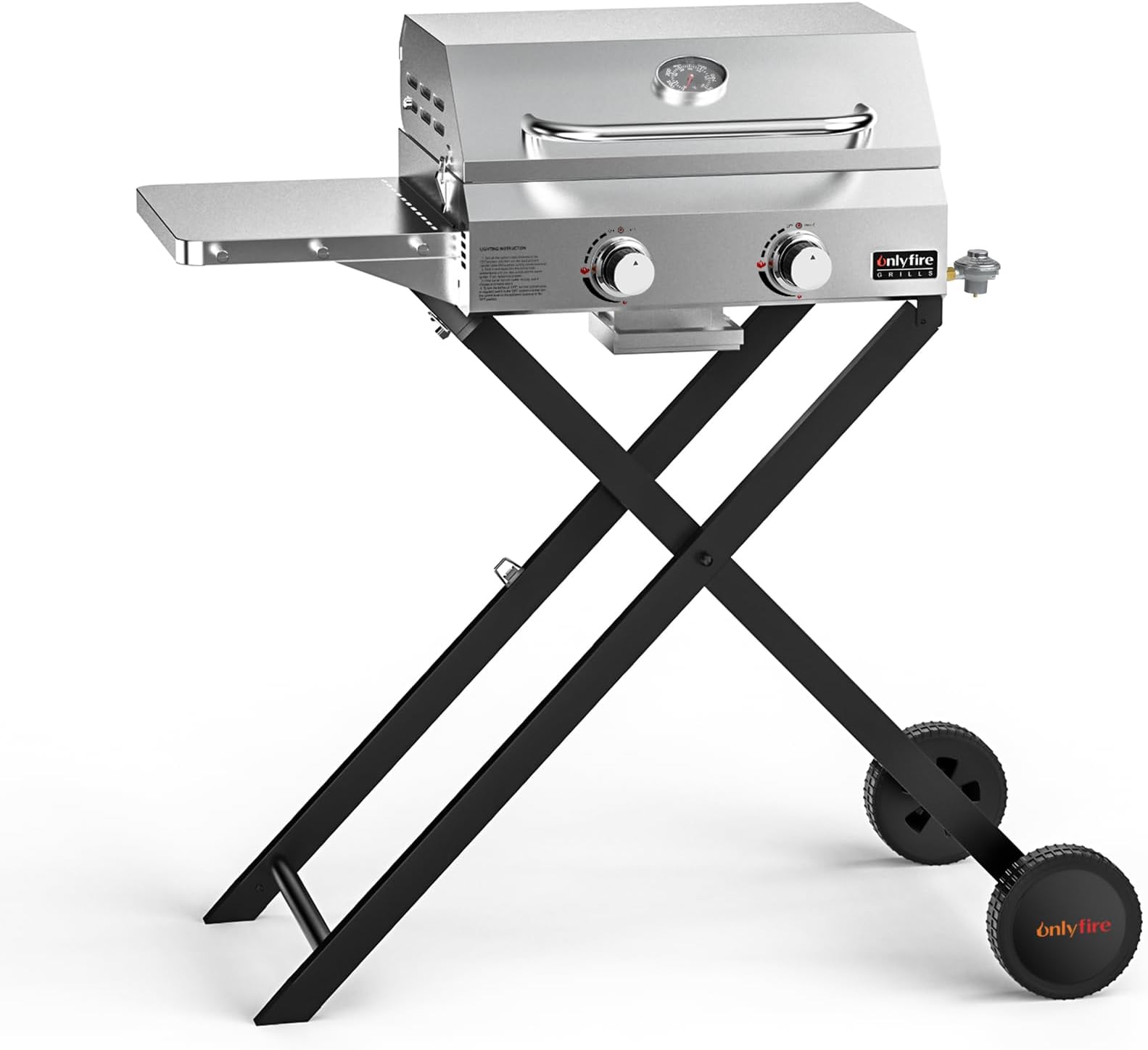 Amazon.com: Onlyfire Portable BBQ Gas Griddle 3 Burners and Grill Cover ...