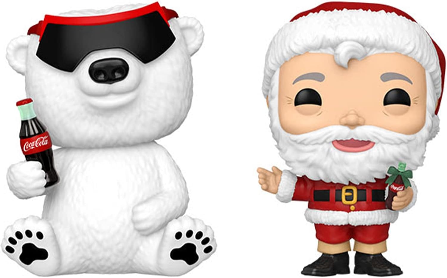 Amazon.com: Santa and Polar Bear (Coca-Cola) Funko Pop! Retro Holiday ...