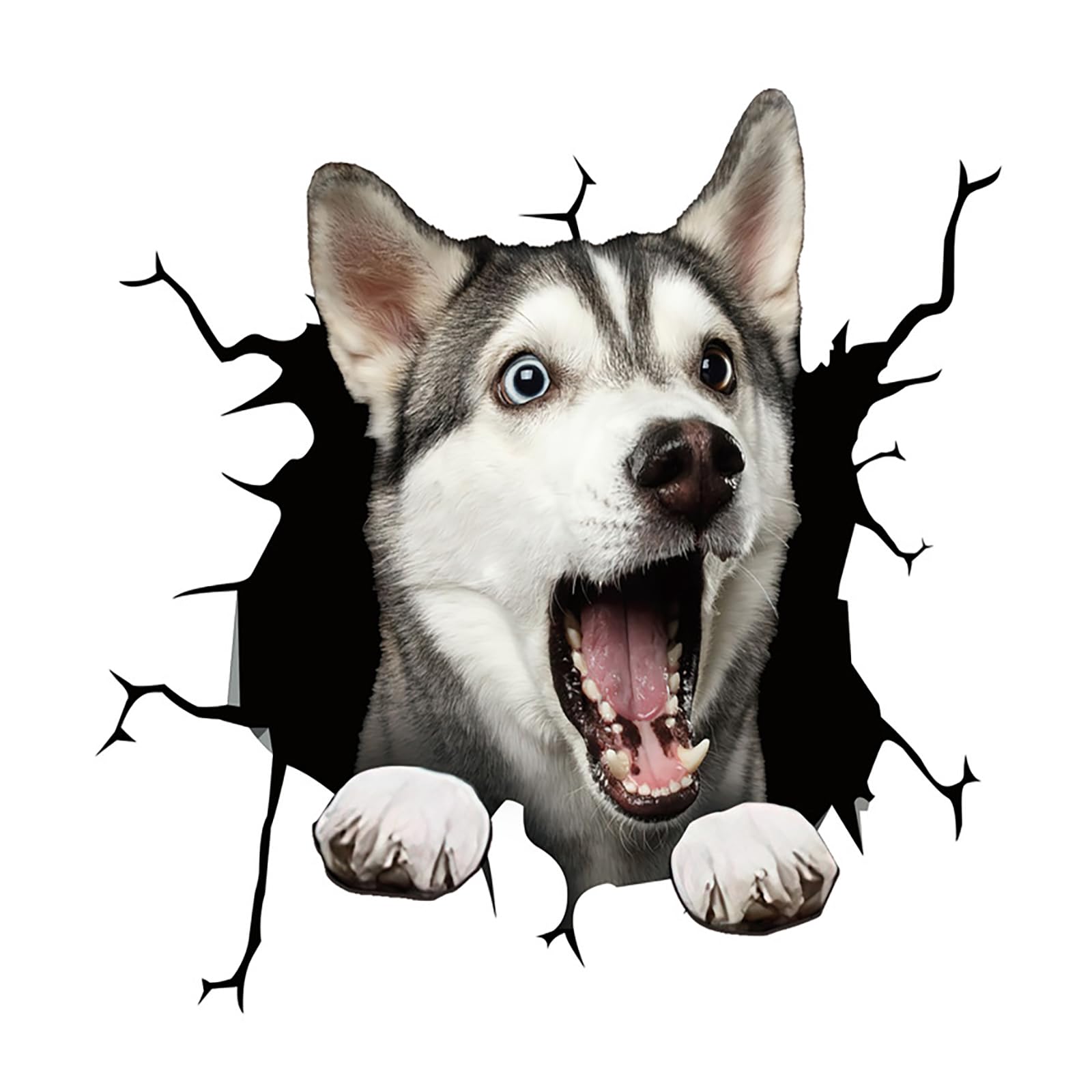Amazon.com - 3D Dog Window Decals for Cars Funny Dog Decal Car ...