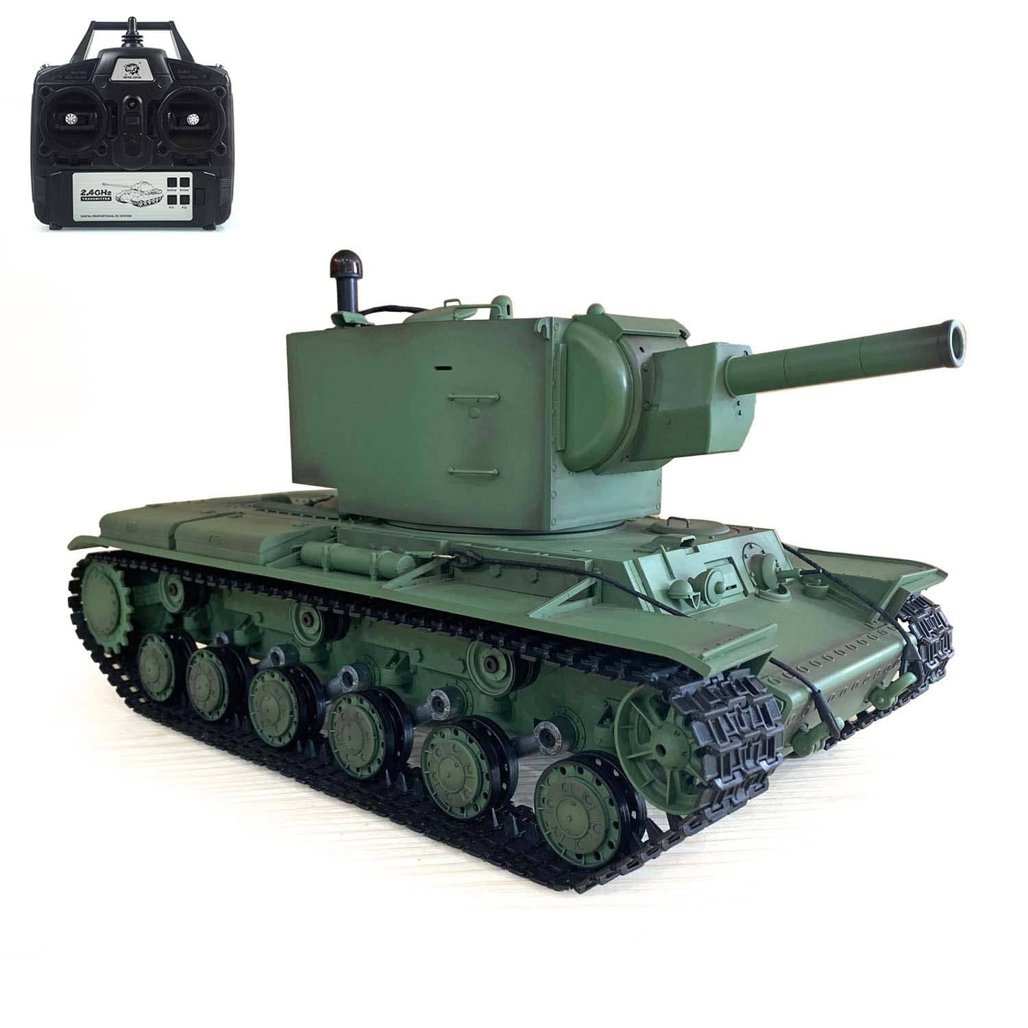 Buy wheelfun Heng Long RC Tank 1/16 7.0 Plastic Ver Soviet Kv-2 RTR ...