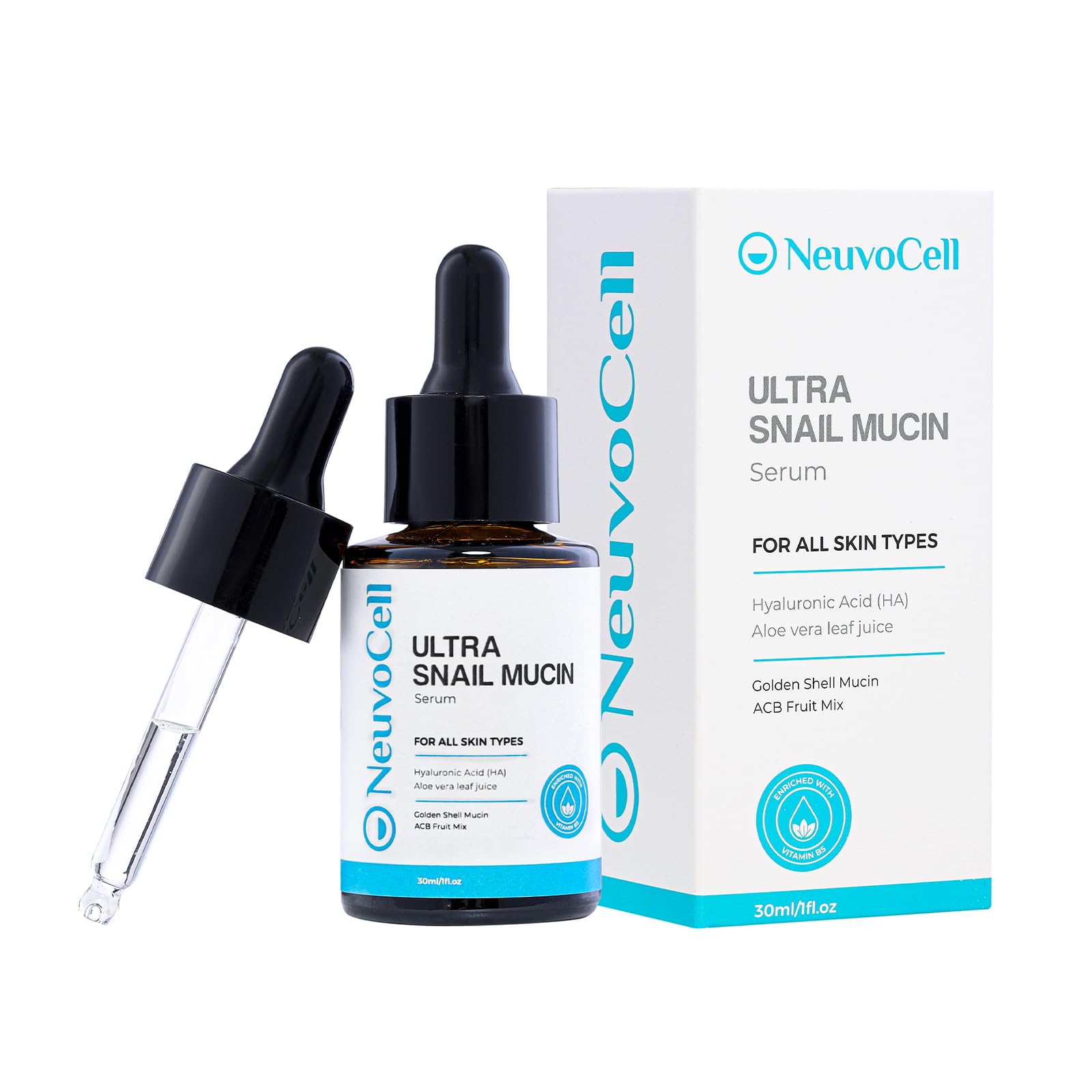 Amazon.com: NEUVOCELL -Ultra Snail Mucin Serum, Reduces the Appearance ...