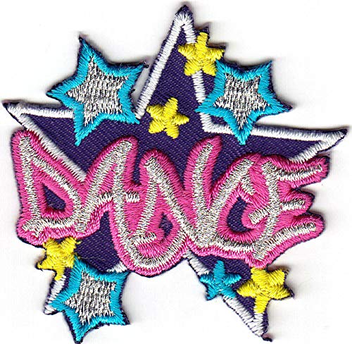 Amazon.com: DANCE Iron On Patch Dancing Hip Hop Ballroom Jazz ...