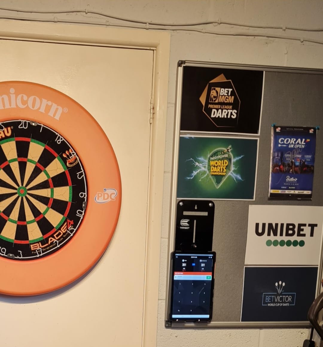 Target Darts Tablet Holder Scorer with Darts Connect ,Black : Amazon.co ...