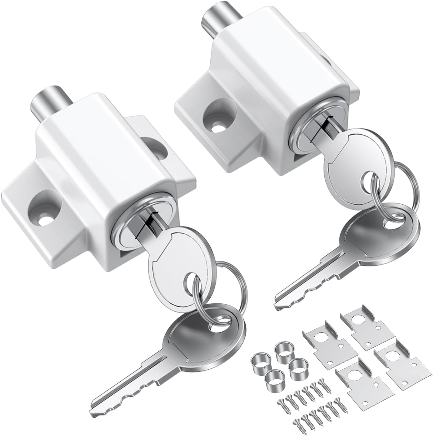 2 Pcs Sliding Door Window Locks, Window Locks for Horizontal Sliding ...