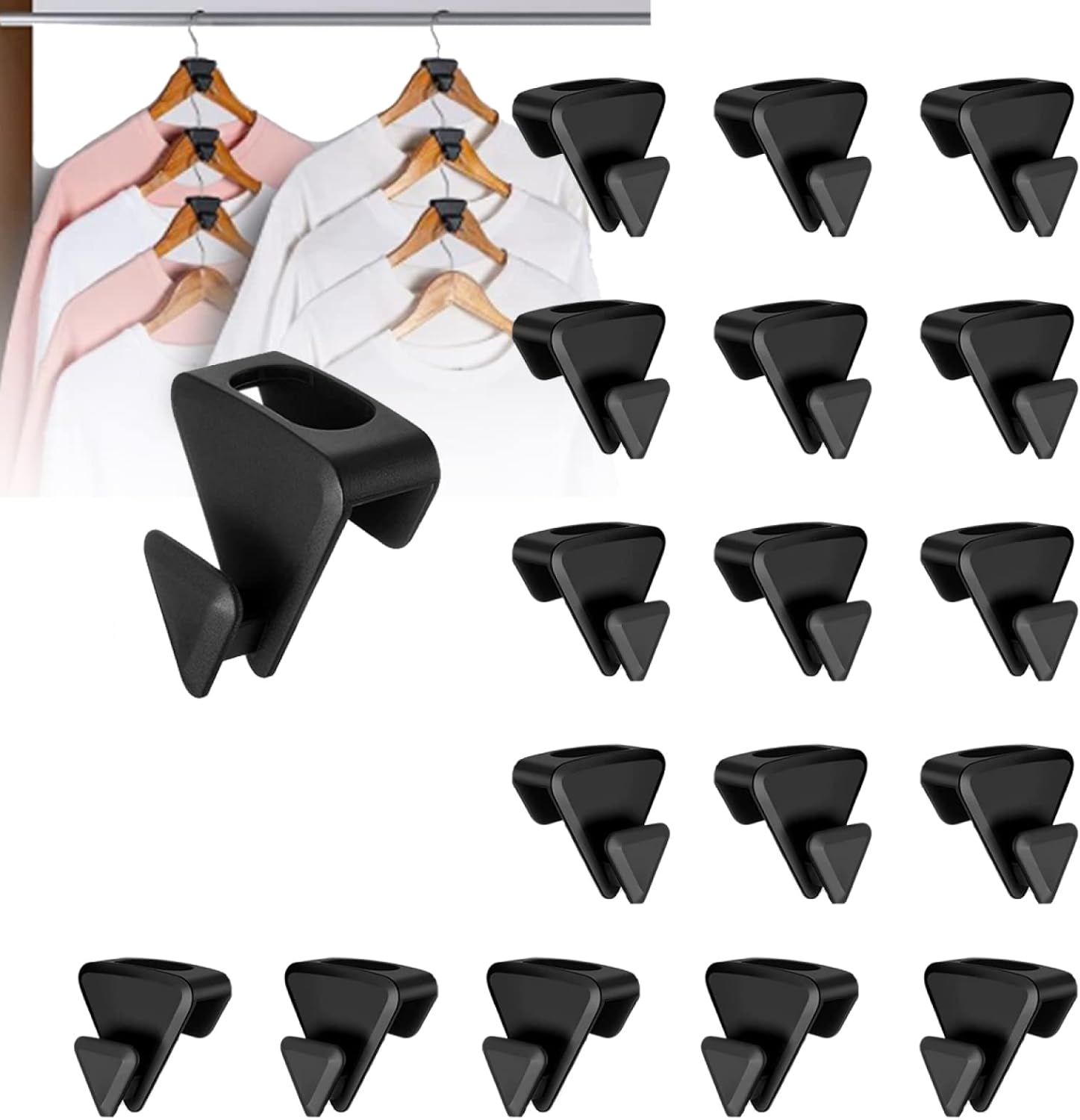 Amazon.com: Clothes Hanger Connector Hooks, New Space Triangles Clothes ...