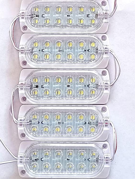 Buy Wizzo {Pack of 5 Pieces) DC 12 Volt 3 Watt Waterproof LED Module ...