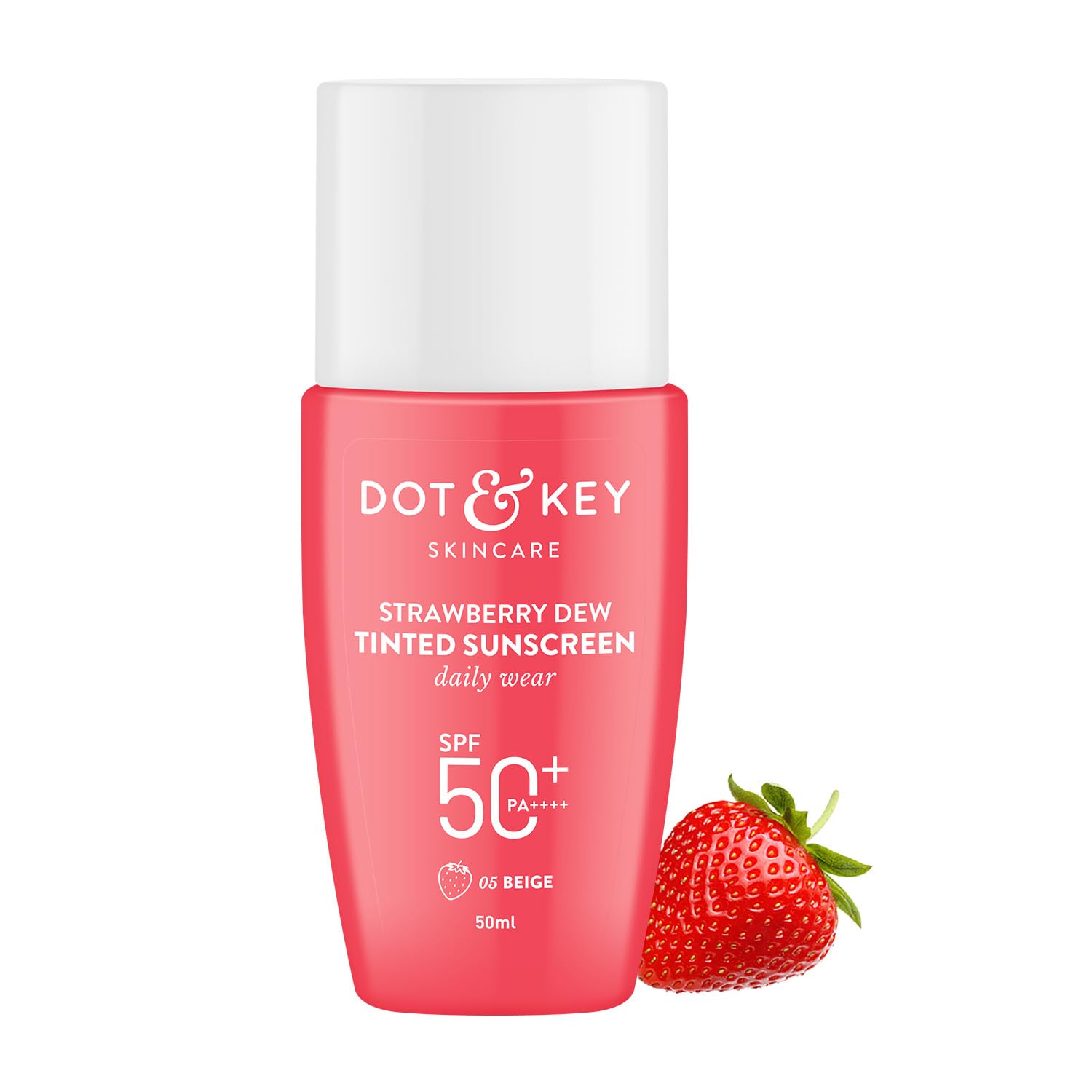 Dot & Key Strawberry Dew Tinted Sunscreen SPF 50+ Pa++++ - 05 Beige ...