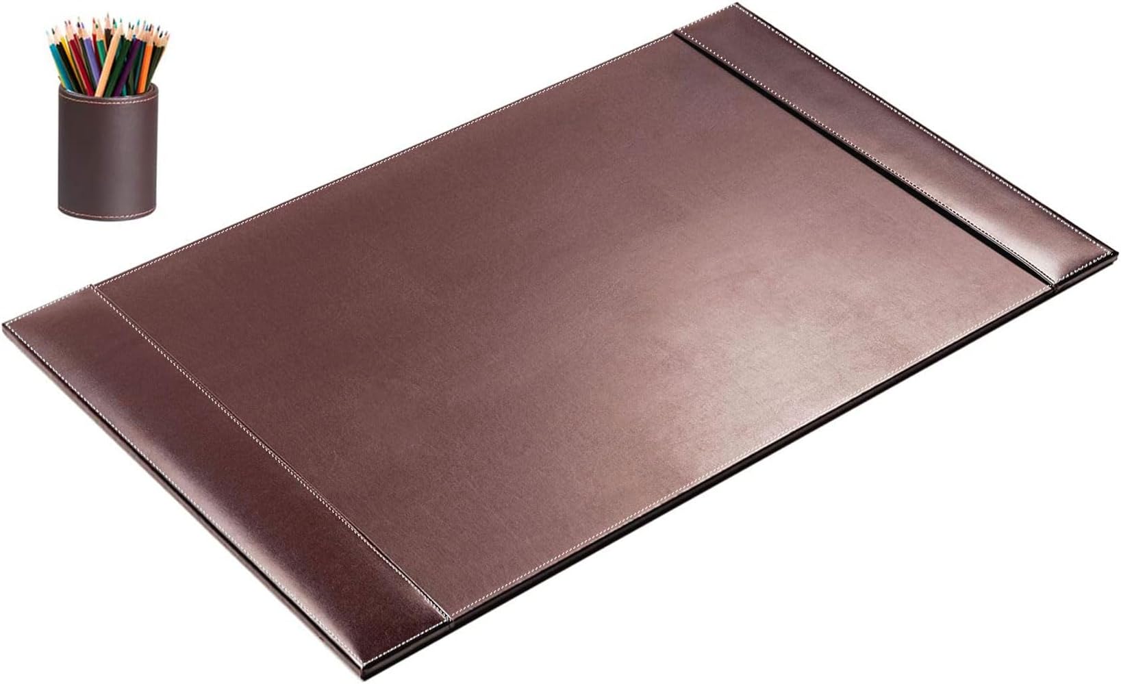 Amazon.com : SumacLife Executive Modern Large Matte Coffee Brown ...