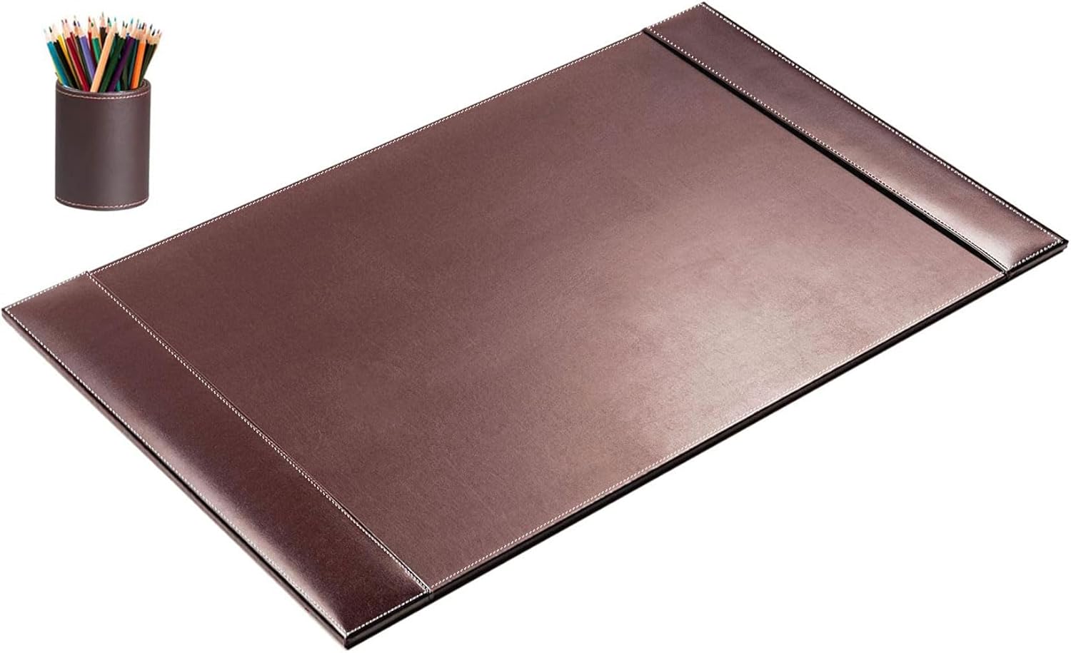 Leather Desk Pad Protector, Office Home Desk Mat Desk Drawing & Writing ...
