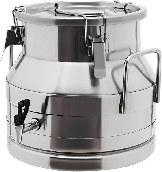 Amazon.com: Stainless Steel Milk Bucket with Spigot, 12L/3.2Gallon 201 ...