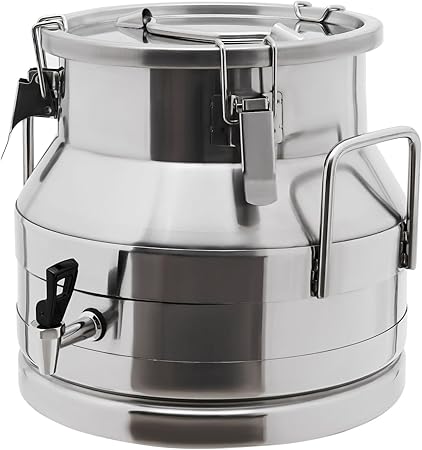 Amazon.com: Stainless Steel Milk Bucket with Spigot, 12L/3.2Gallon 201 ...