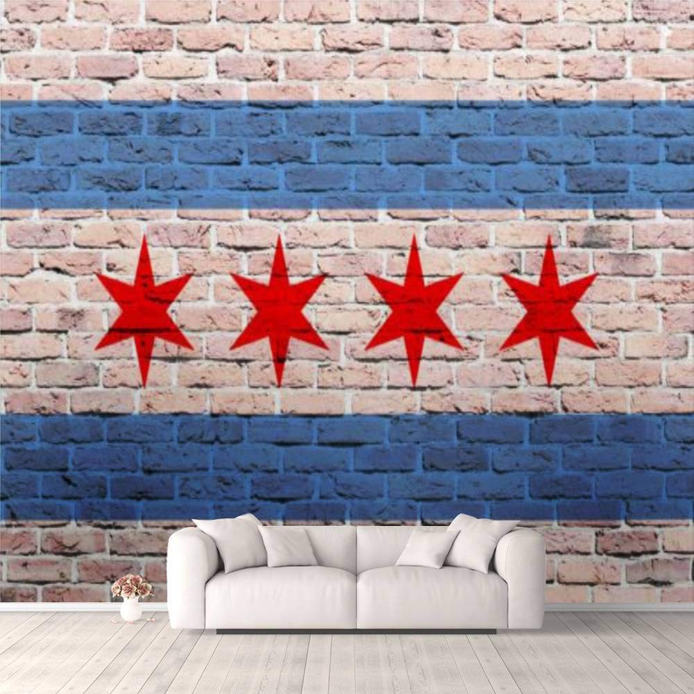 Chicago Flag Wallpaper