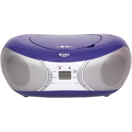 Bush KBB500 CD Radio Cassette Boombox - Black/Silver: Amazon.co.uk ...