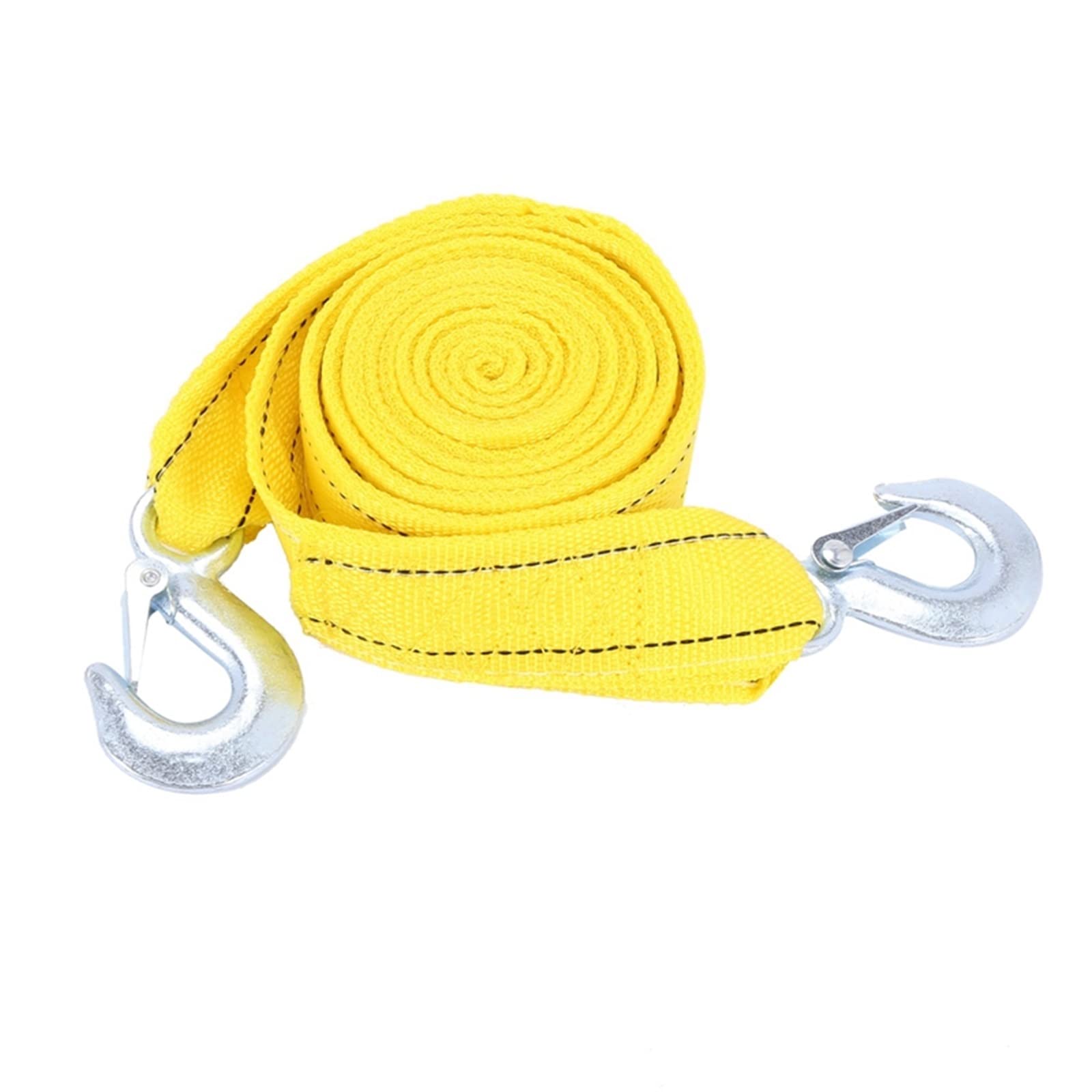 Buy 2X 4M Heavy Duty 5 Ton Car Tow Cable Towing Pull Rope Strap Hooks ...
