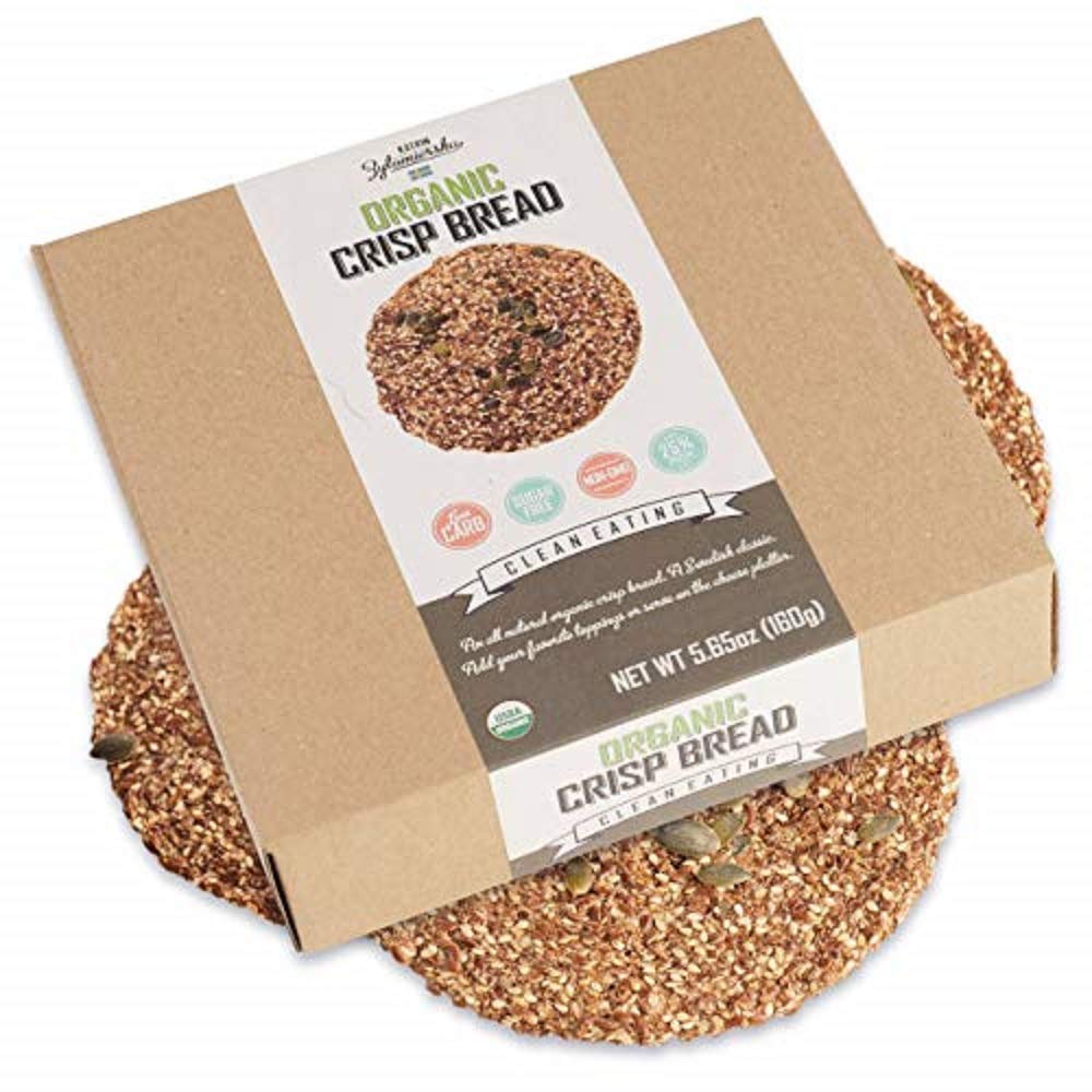 Clean Eating High Fibre Scandinavian Organic Crispbread, 160 Grams ...
