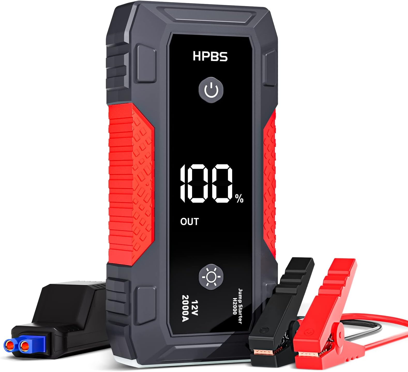 HPBS Jump Starter Power Pack, 2000A Car Battery Booster for 12V ...