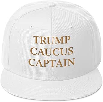 Iron&Musk Trump Caucus Captain Snapback Hat White at Amazon Men’s ...