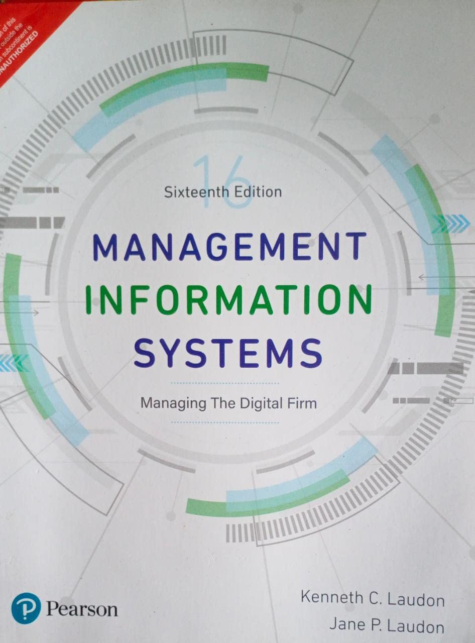 Amazon.in: Buy Management Information System By Kenneth C Laudon (S ...