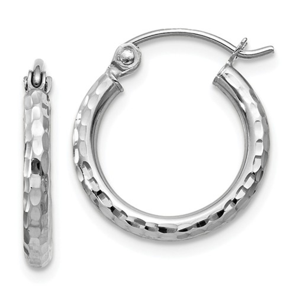 9 Best Diamond Hoop Earrings | E-F Color Hoops, 14K Solid Gold