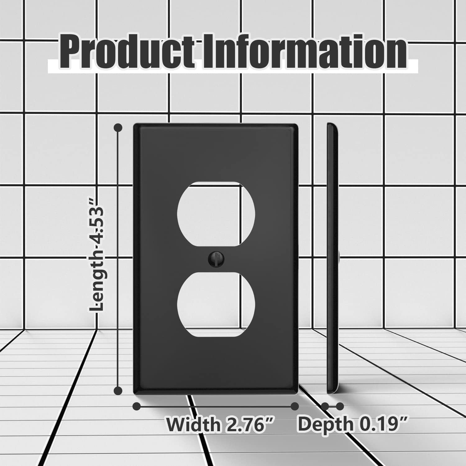 Duplex Receptacle Plate Dimensions