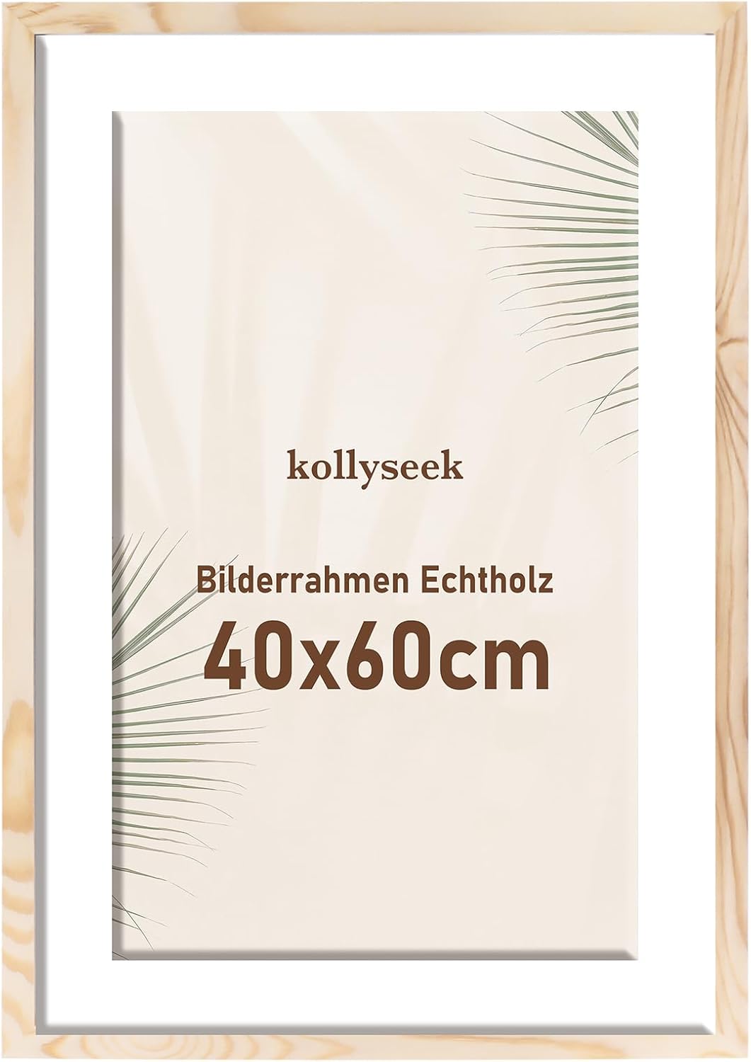 kollyseek 40x60cm Solid Wood Photo Frame with Acrylic Glass 16x24in ...