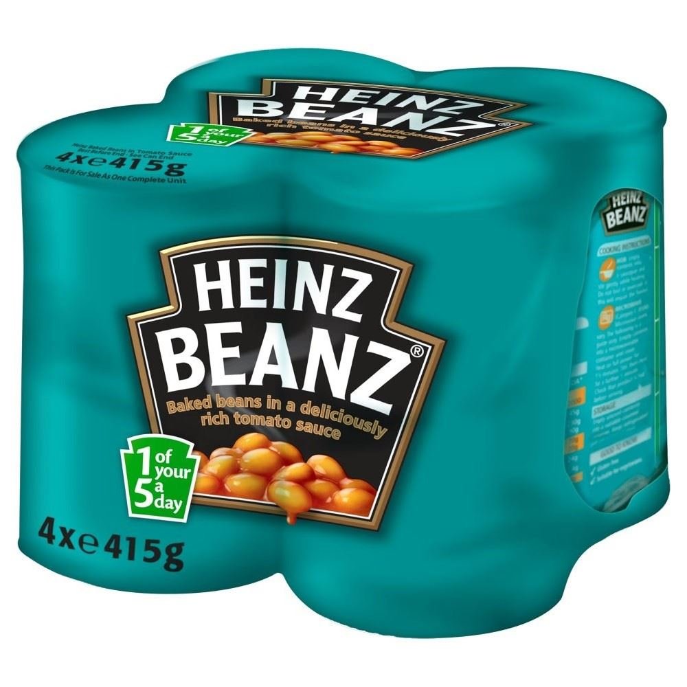 Amazon.com: Heinz Baked Beanz in Tomato Sauce (4x415g) - Pack of 2 ...