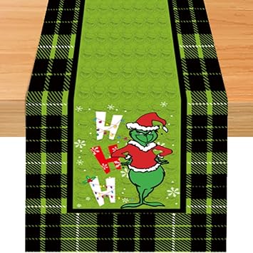 Amazon.com: Grinch Christmas Tablecloth Merry Grinchmas Tablecloth ...