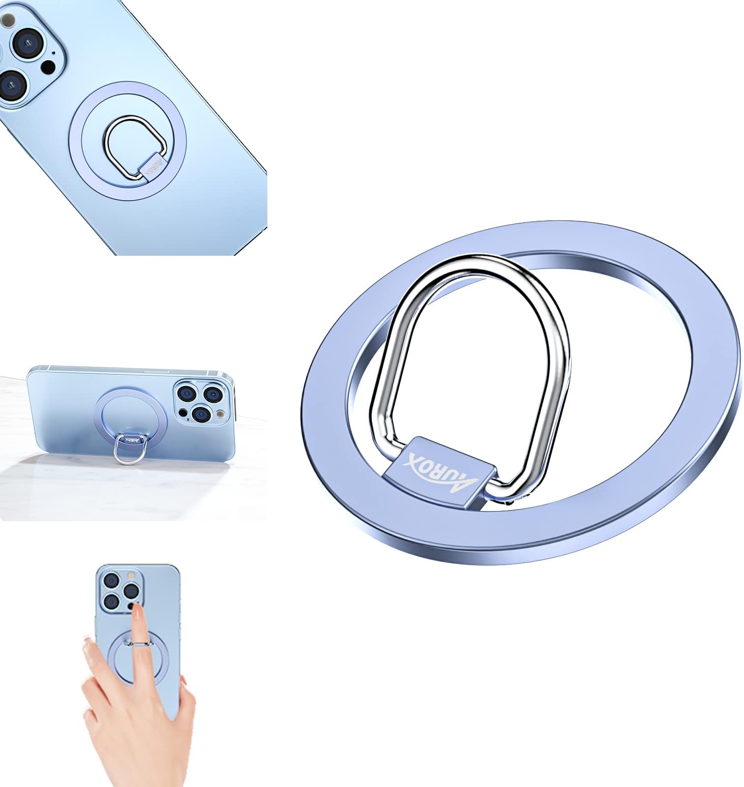 Amazon.com: NURMUN Magnetic Phone Ring Holder for iPhone Magnetic Phone ...