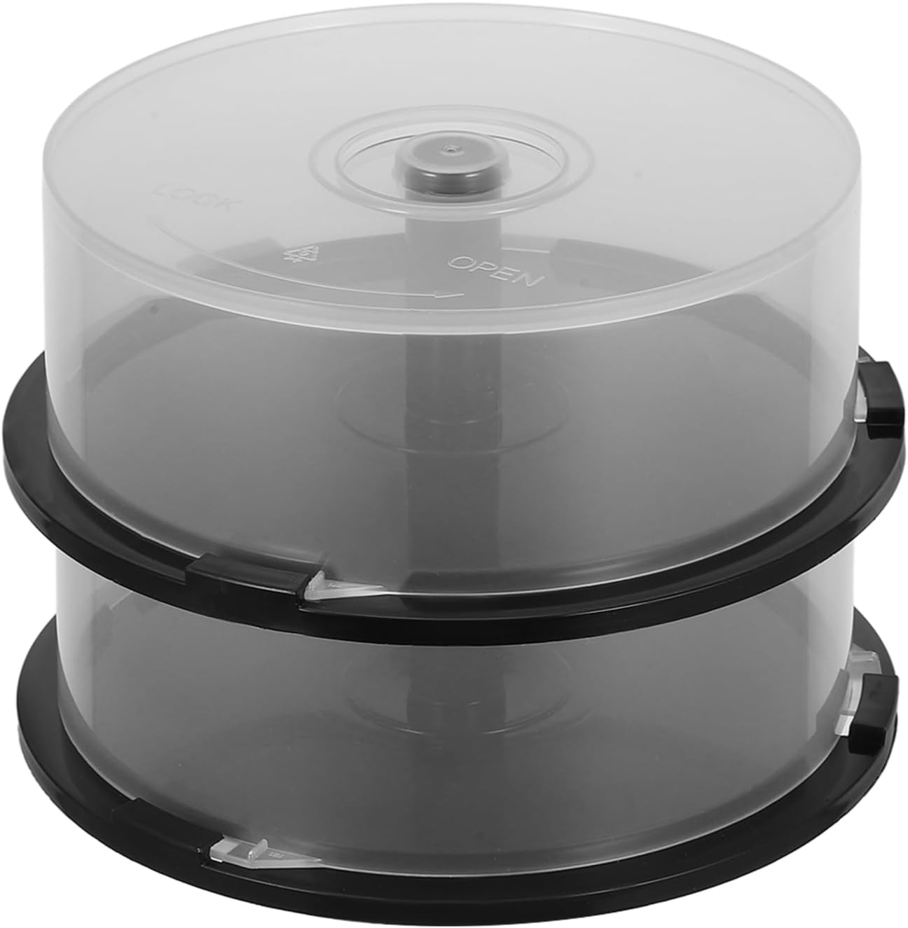 Amazon.com: HOLIDYOYO CD/DVD Cake Box Spindle 2pcs 25 Disc Capacity ...