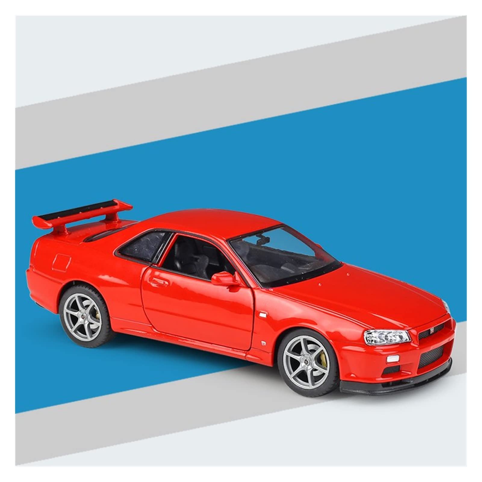 Buy MAQINA Scale Model Vehicles 1:24 For Nissan Skyline GTR R34 Alloy ...