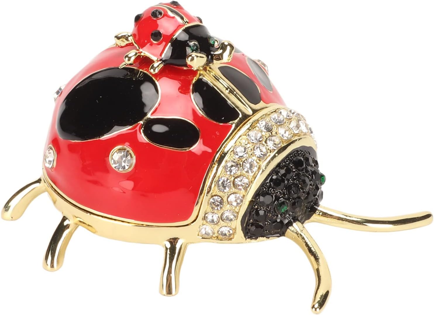 Amazon.com: Cyrank Ladybug Trinket Box, Small Enameled Ladybug Hinged ...