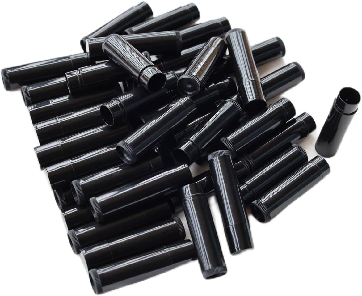 Amazon.com: Youfuyi 100 black container round tube, empty of tube is ...