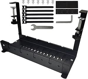 Under Desk Cable Management - Cable Organizer Under Desk,Expandable ...