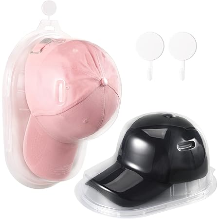 Amazon.com: Cap Capers® Baseball Cap Display; Wall Mounted Hat Rack ...