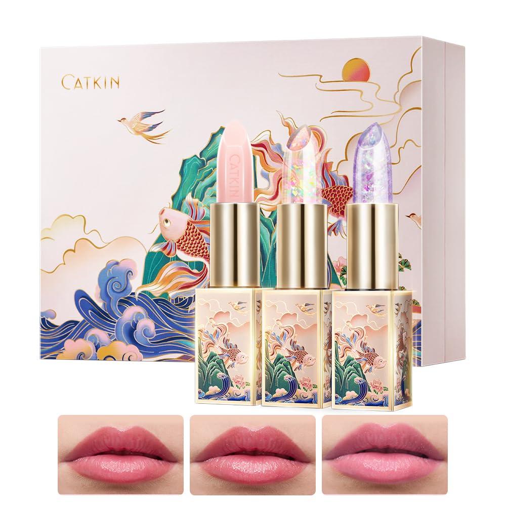 Amazon.com : CATKIN Lip Balm Color Tinted Changing Lipstick Ultra Hydrating Lip Moistrurizer ...