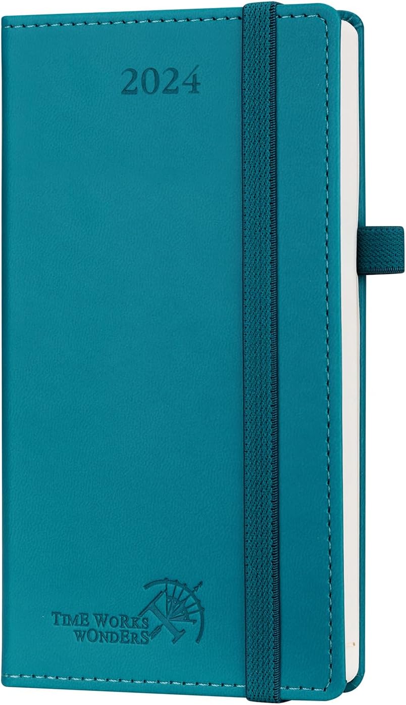 Letts Lexicon Mini Pocket week to view 2024 diary - green : Amazon.co ...