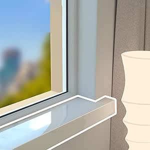 Amazon.com: ZIMGOD Window Sill Cover Composite Acrylic Windowsill Ledge ...
