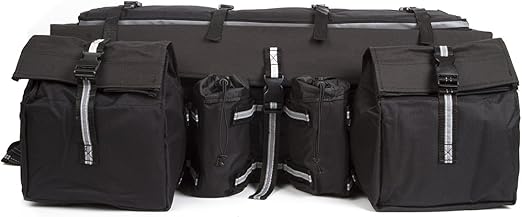 Amazon.com: OHMOTOR ATV Cargo Bag Rear Rack Gear Bag Made of 600D ...