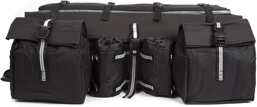 Amazon.com: OHMOTOR ATV Cargo Bag Rear Rack Gear Bag Made of 600D ...
