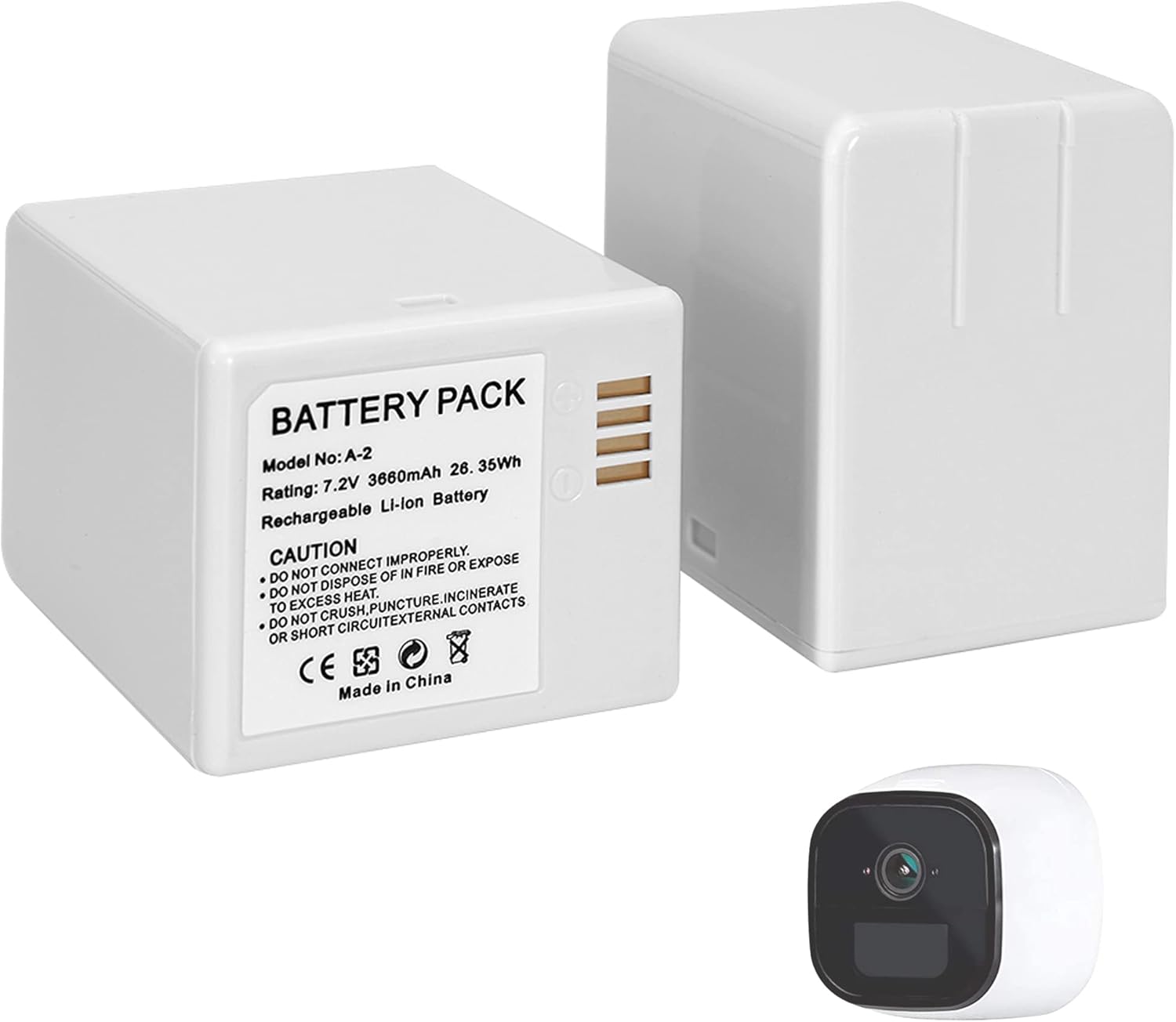 Amazon.com: BORTENG Rechargeable Battery for Arlo Go(VMA4410) Camera ...