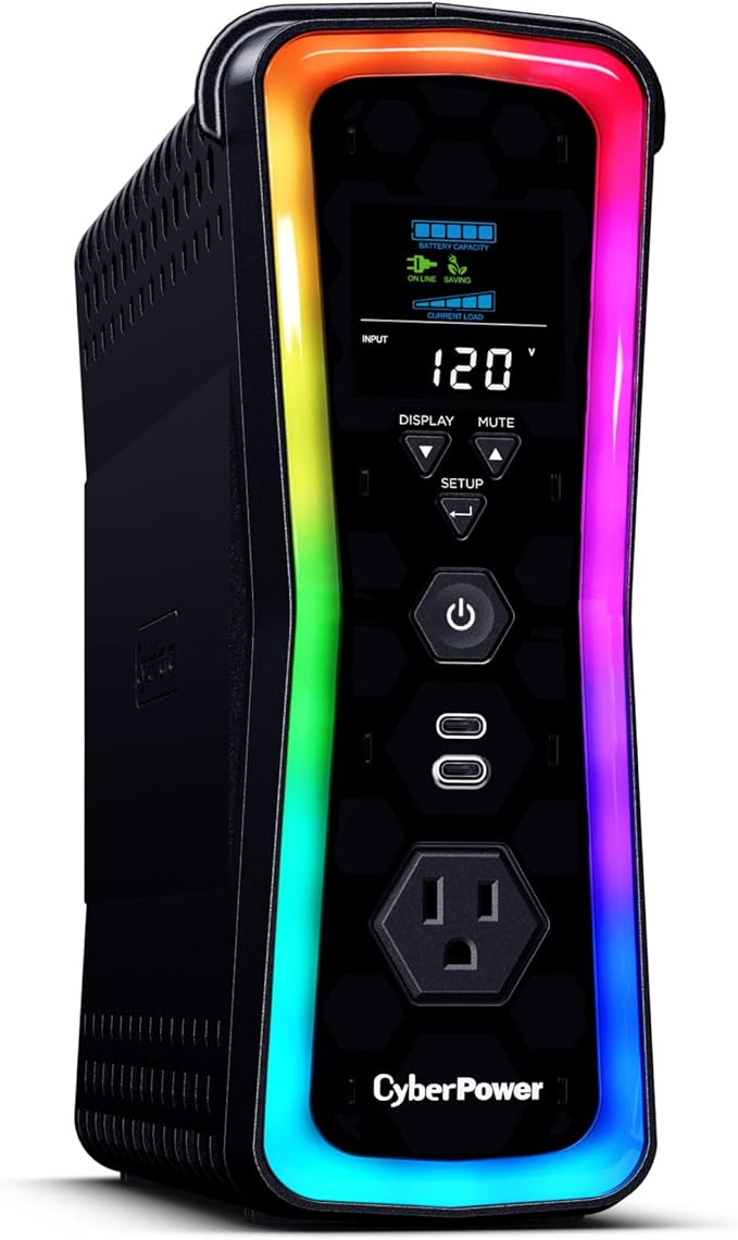 Amazon.com: CyberPower GX150C2 Gaming UPS Battery Backup and Surge ...