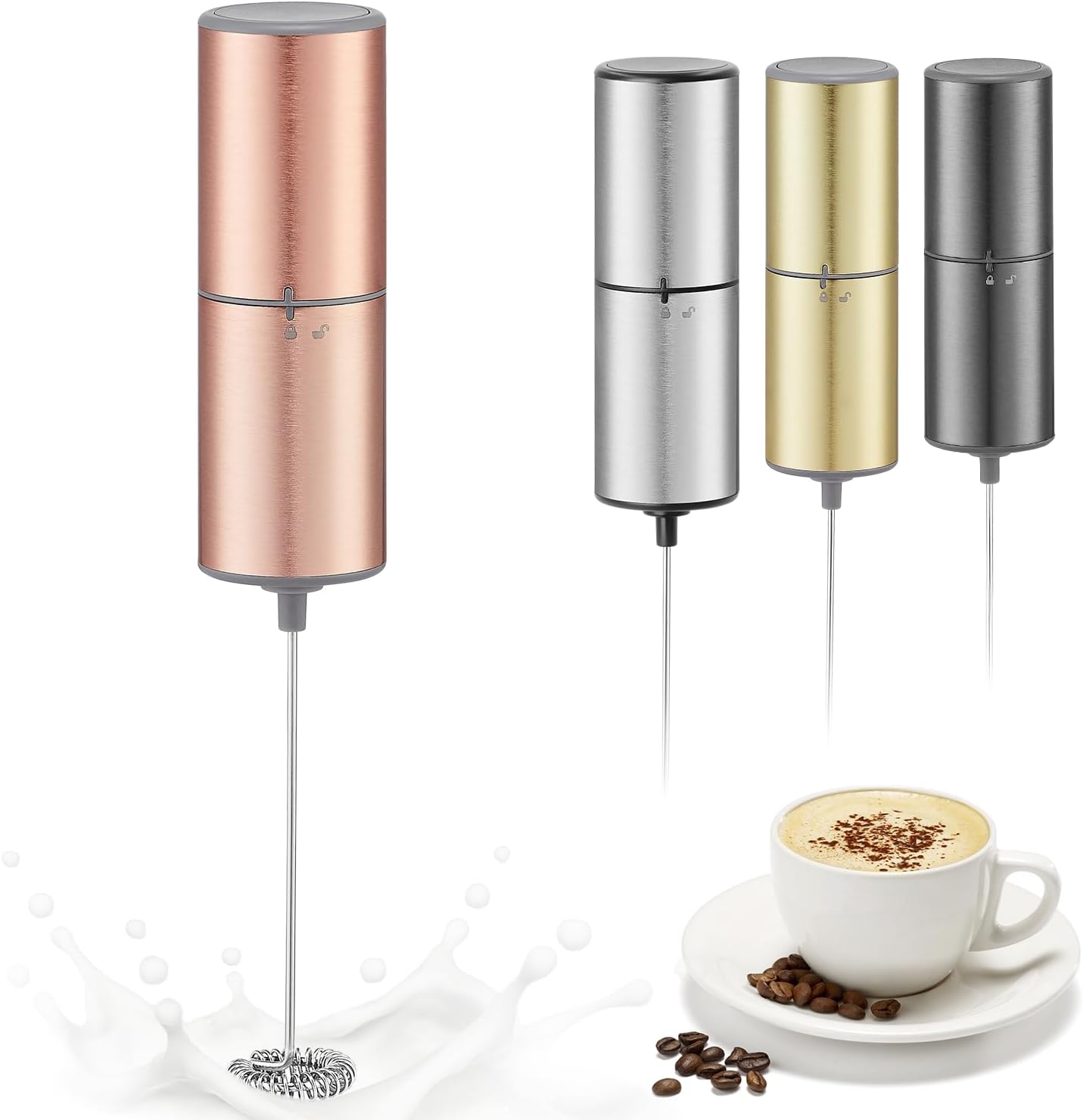 Amazon.com: ELMWAY Battery Operated Coffee Frother by ELMWAY, Stainless ...