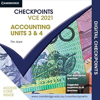Buy Cambridge Checkpoints VCE Accounting Units 3&4 2021 Digital Card ...
